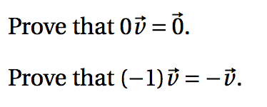 Solved Prove that 0 0 = õ. Prove that (-1) = -7. | Chegg.com