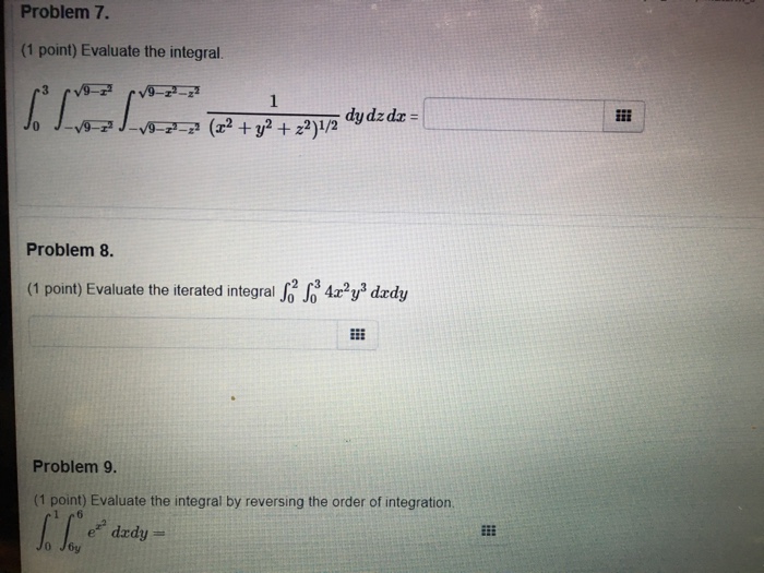 Solved Evaluate The Integral Integral30 3192