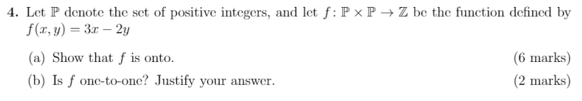 Solved 4. Let P denote the set of positive integers, and let | Chegg.com