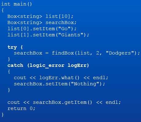 Solved template class Box { private: ItemType item; public: | Chegg.com