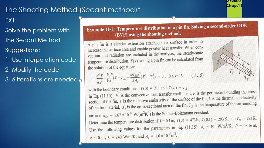 2500 Chap.11 The Shooting Method (Secant method)* | Chegg.com