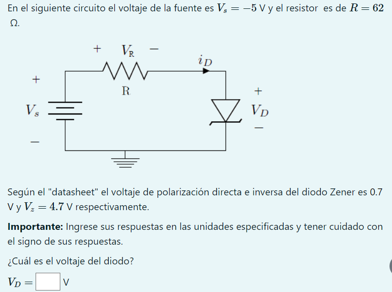 Solved En el siguiente circuito el voltaje de la fuente es | Chegg.com