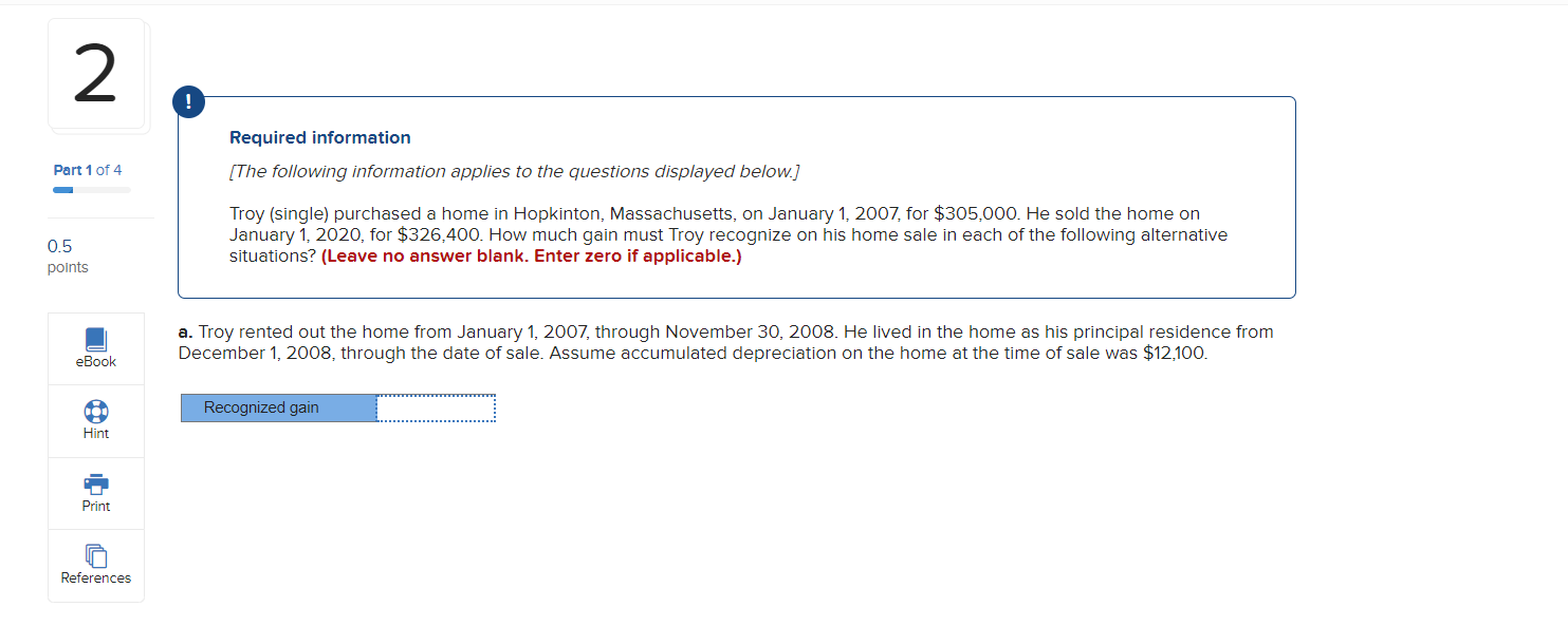 Solved 2 ! Required information Part 1 of 4 [The following | Chegg.com Solved 2 ! Required information Part 1 of 4 [The following | Chegg.com