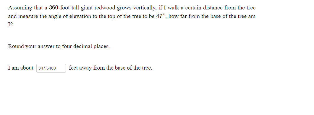 Solved Assuming that a 360 -foot tall giant redwood grows | Chegg.com