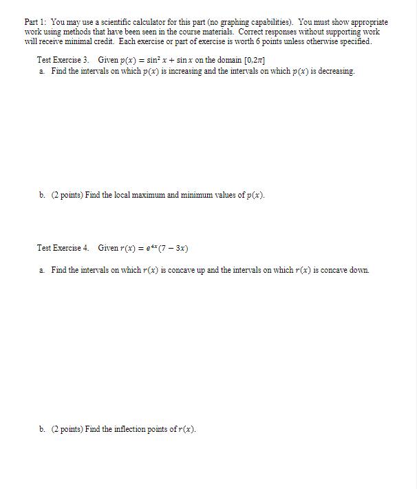 Solved Part 1: You may use a scientific calculator for this | Chegg.com