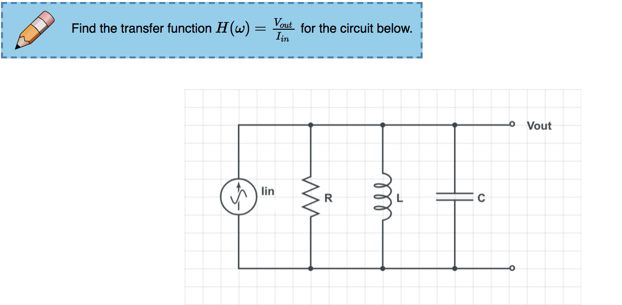 Solved - - - - - - Find the transfer function out for the | Chegg.com