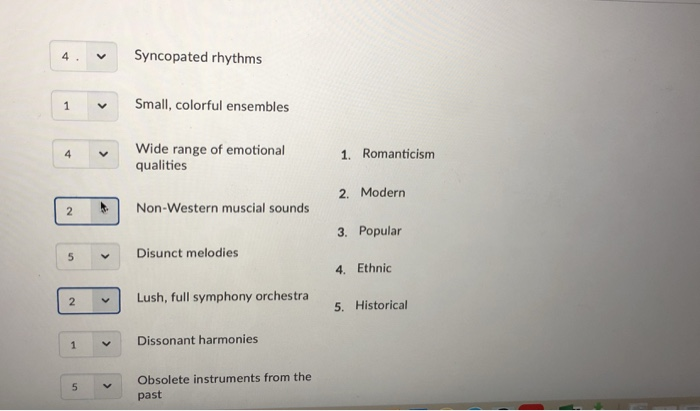 Solved 4 Syncopated rhythms 1Small, colorful ensembles Wide | Chegg.com