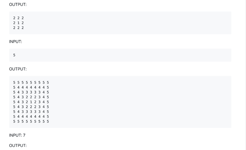 Solved Problem 3 In this problem, you need to print the | Chegg.com