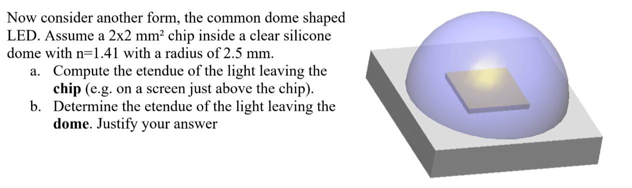 Solved Now consider another form, the common dome shaped | Chegg.com