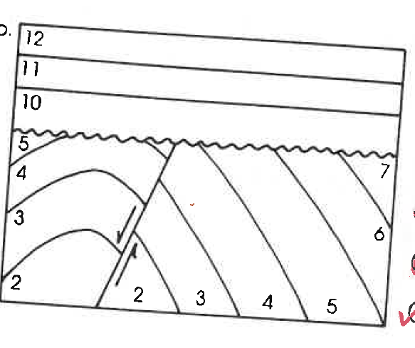 Solved Organizing a Sequence of Geological Events For the | Chegg.com