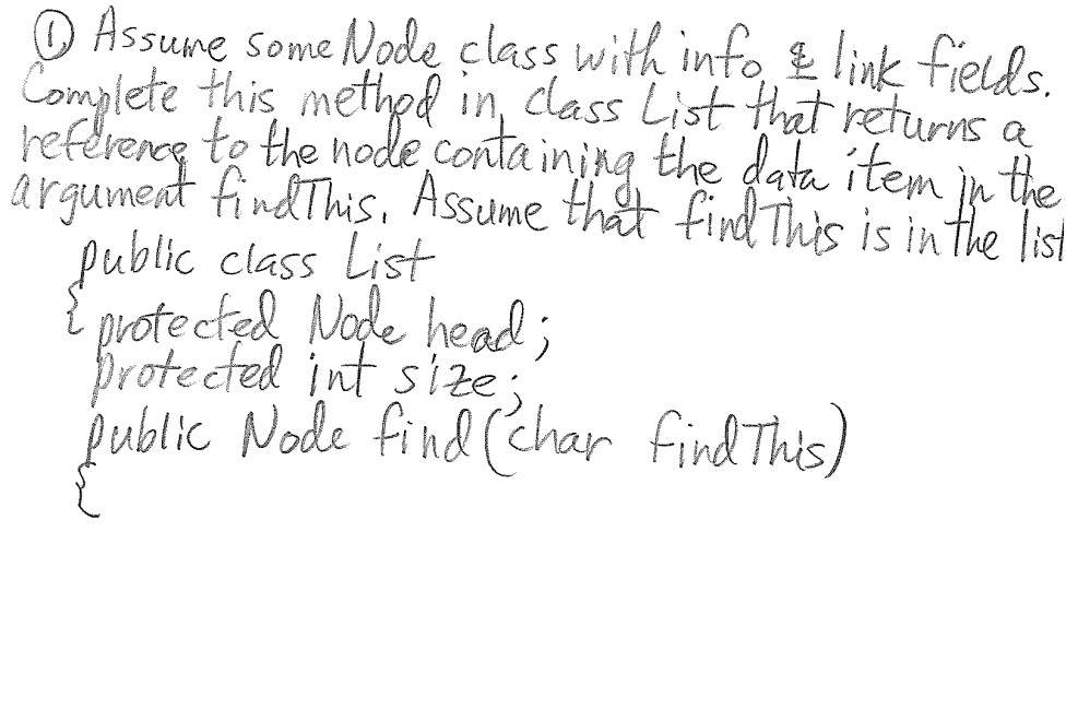 Solved (1) Assume some Node class with info \& link fieuds. | Chegg.com