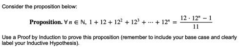 Solved Consider the proposition below: Proposition. | Chegg.com
