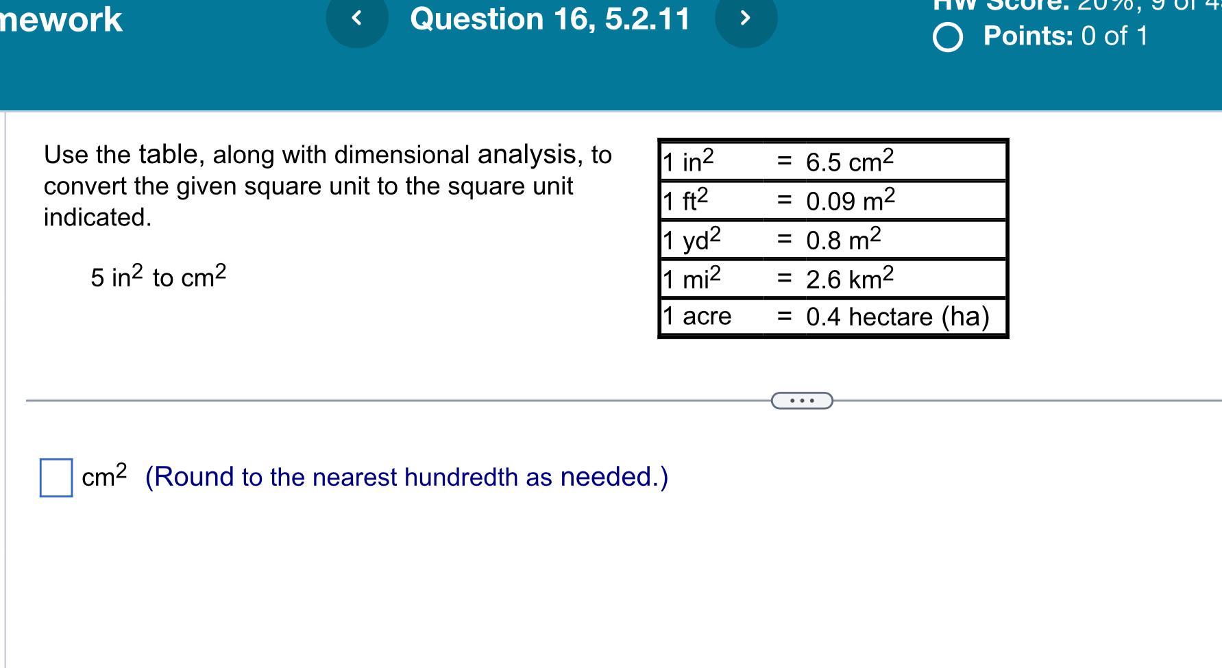 Solved Use the table, along with dimensional analysis, to | Chegg.com