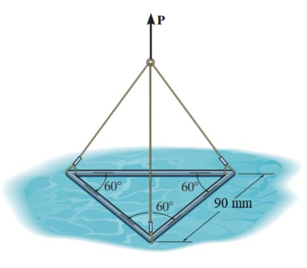 Solved A triangular glass rod has a mass of 20g and is | Chegg.com