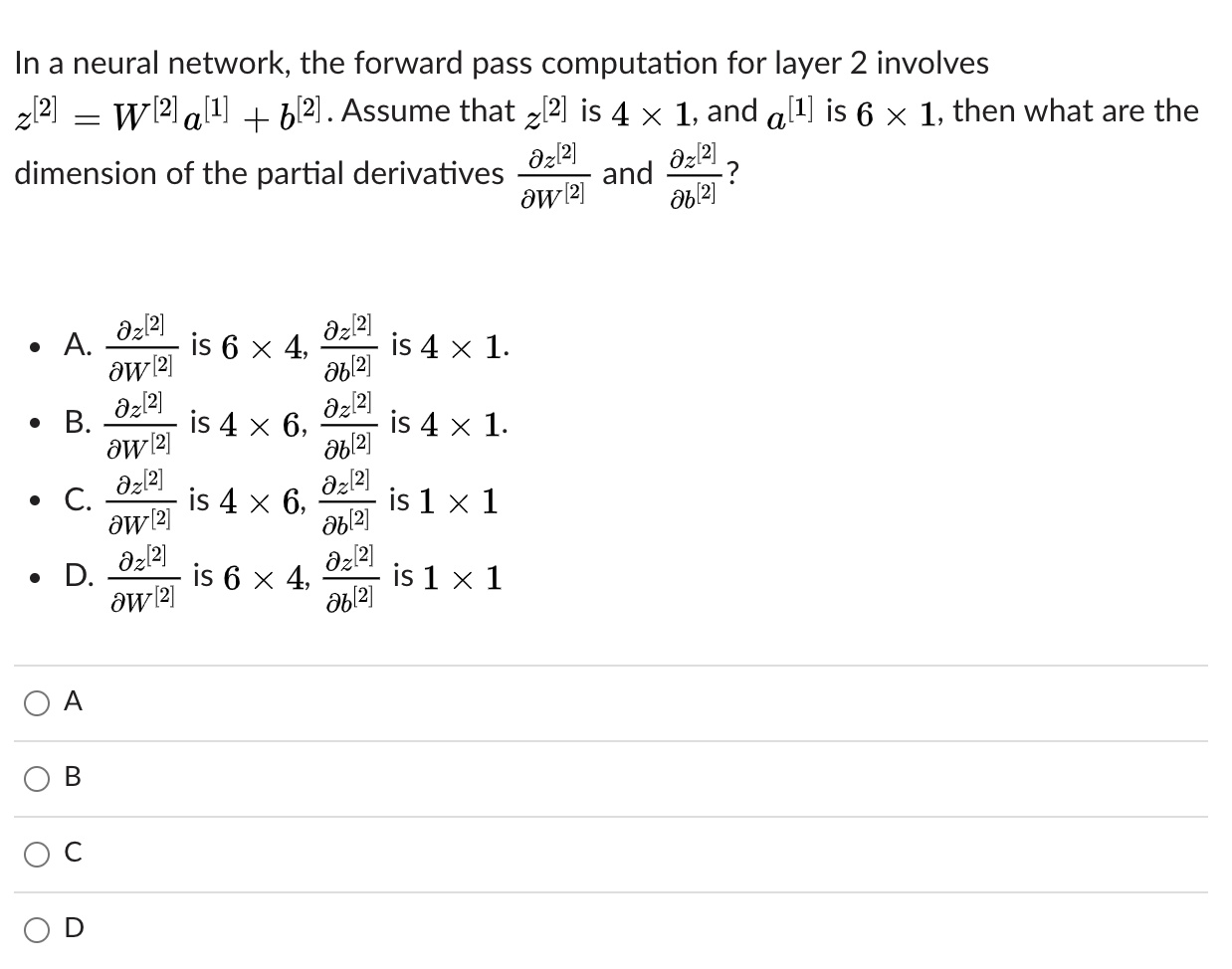 Solved = In a neural network, the forward pass computation | Chegg.com