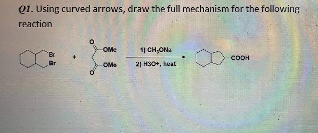 Solved organic chemistry (ll) using curved arrows, draw the | Chegg.com