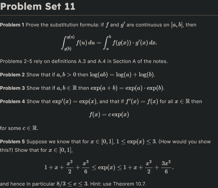 Solved Problem Seł 11Problem 1 ﻿Prove the substitution | Chegg.com