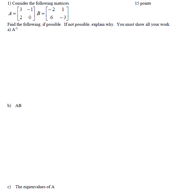 Solved PLEASE BE SURE TO EXPLAIN EACH STEP IN YOUR | Chegg.com