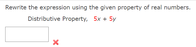 Solved Rewrite the expression using the given property of | Chegg.com