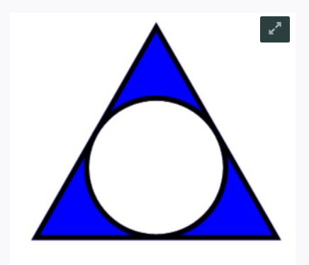 Solved The circle below has a radius of 10 mm and it is | Chegg.com