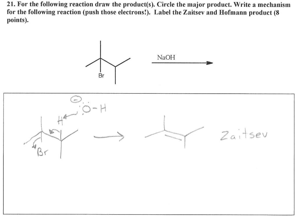 Solved Draw out the mechanism for the Hofmann product? Also, | Chegg.com