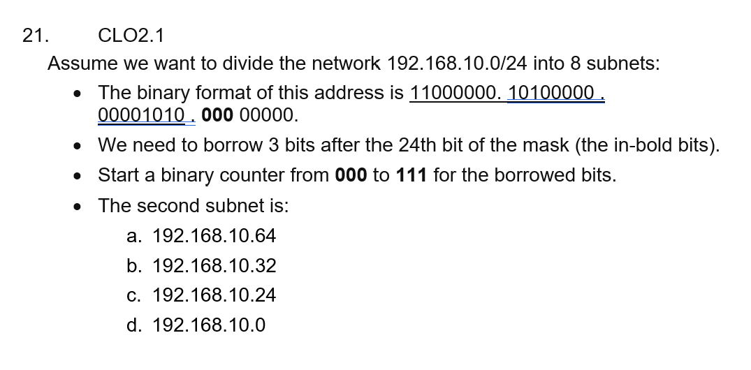 Solved 14. CLO2.1 Consider this network, how many subnets it | Chegg.com