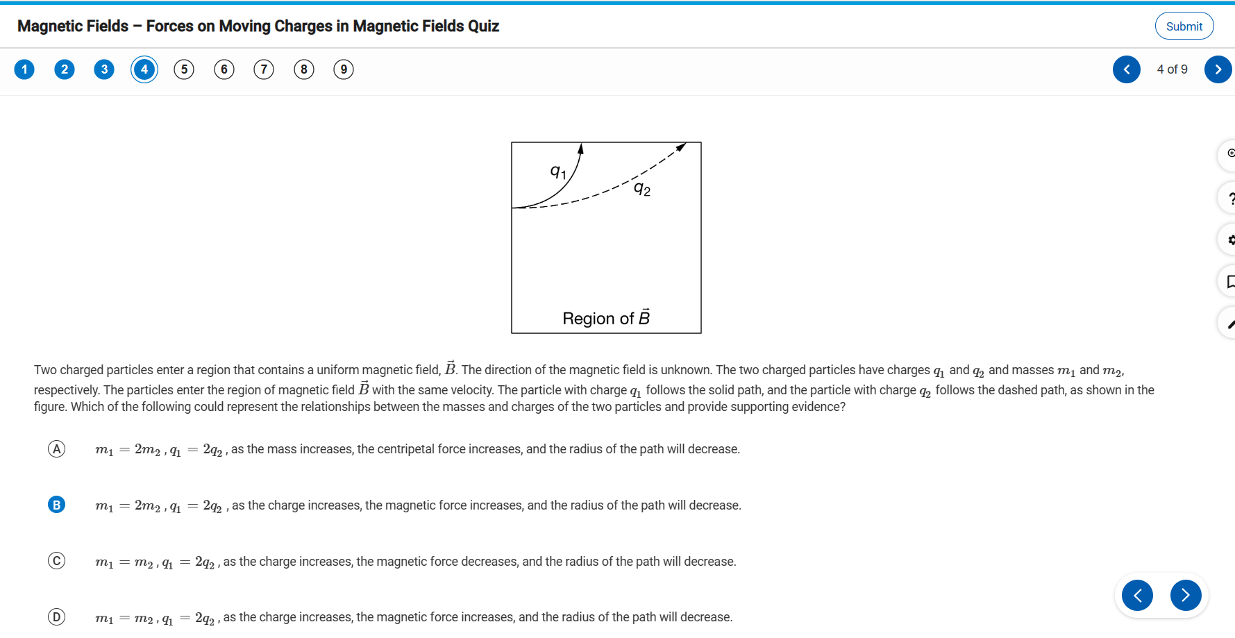 Solved Magnetic Fields - Forces on Moving Charges in | Chegg.com