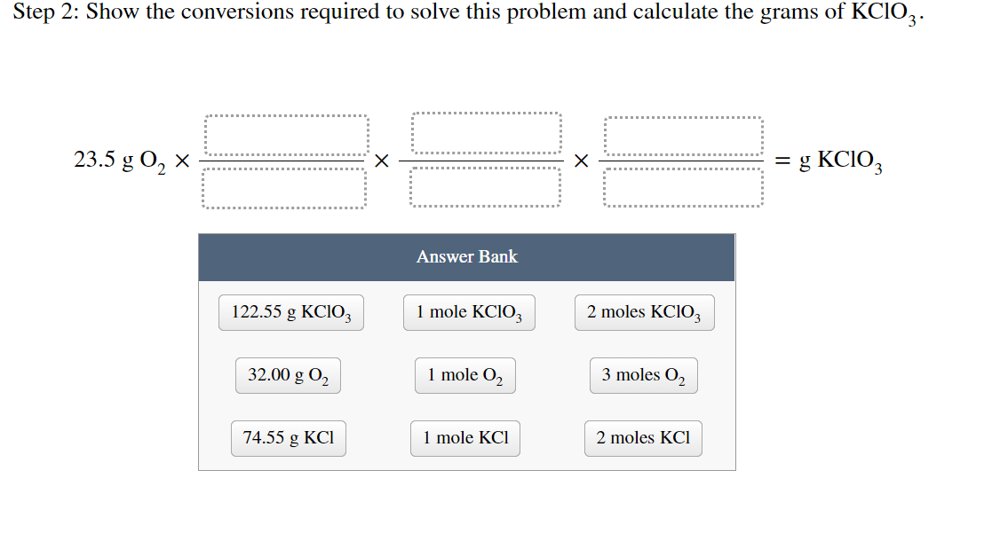 Solved How many grams of KClO2 are needed to form 23.5 g of | Chegg.com