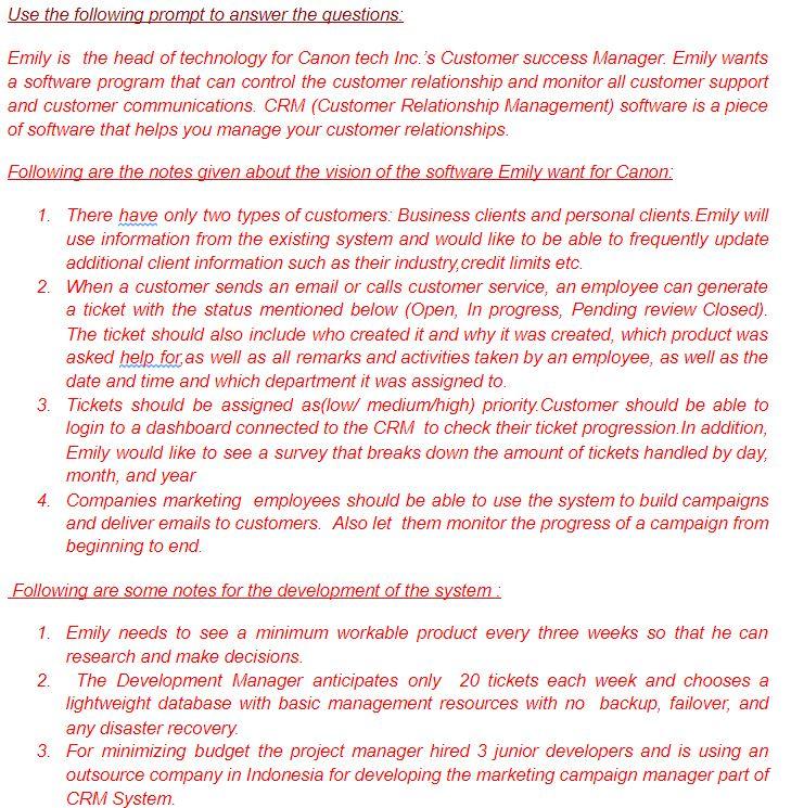 Solved Questions : List 10 functional requirements List | Chegg.com