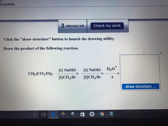 Solved Click the "draw structure" button to launch the | Chegg.com