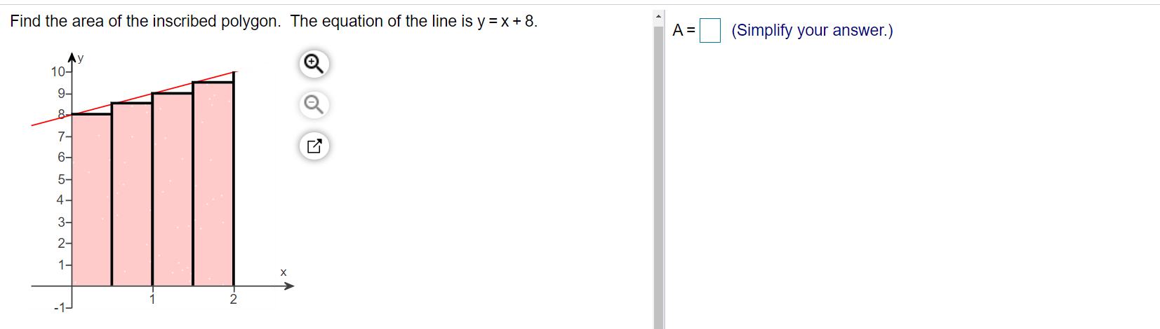 Solved Find the area of the inscribed polygon. The equation | Chegg.com