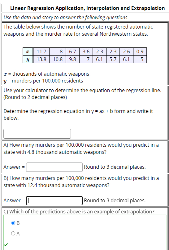 Solved ```Linear Regression Application, Interpolation and | Chegg.com