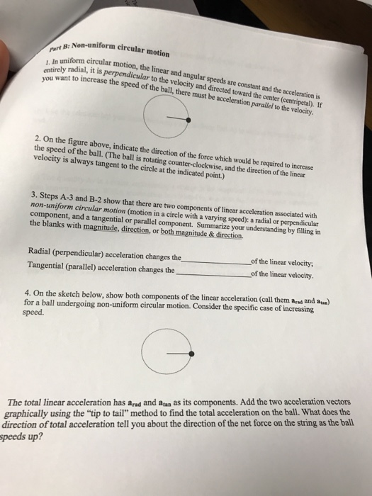Solved Discussion-Angular, centriperaland Tangential | Chegg.com