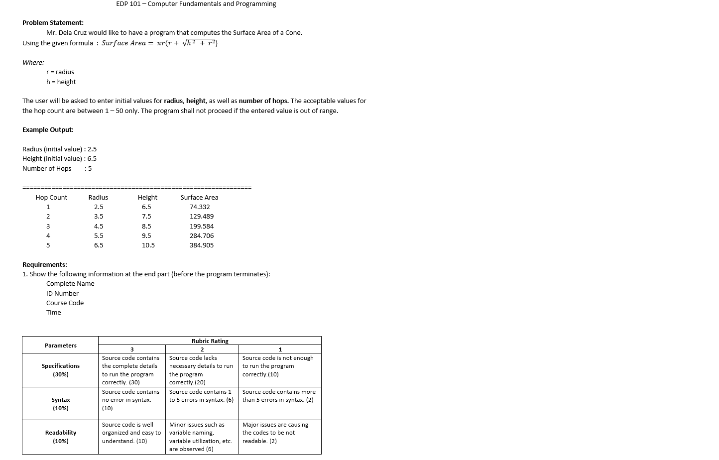 Solved Coverage: o Conditional Structure Looping Structure o | Chegg.com