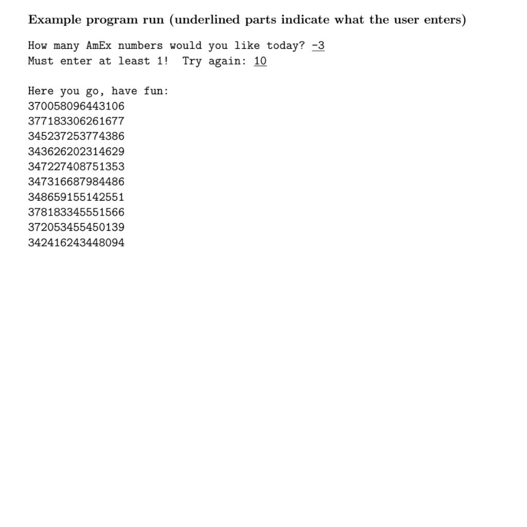 Solved 3. (12 points) Credit card numbers are not completely | Chegg.com