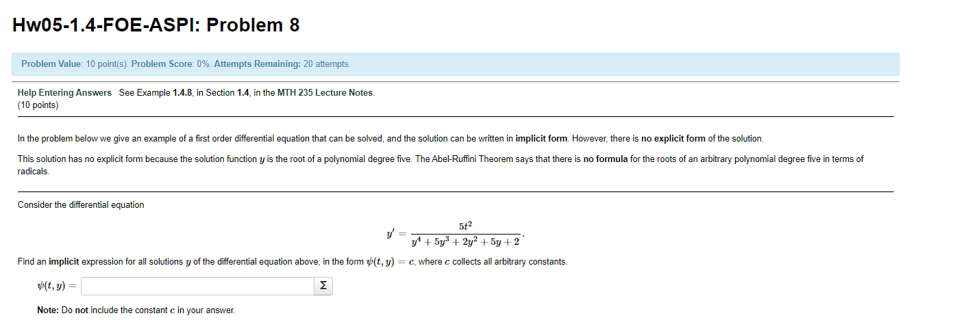 Solved Hw05-1.4-FOE-ASPI: Problem 8 Problem Value: 10 | Chegg.com