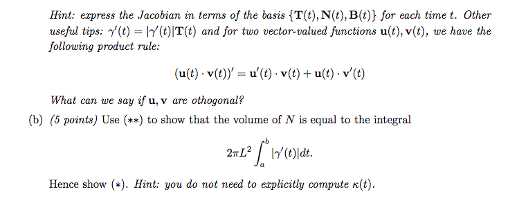 Solved (15 points) Let γ:[a,b]→R3 be a smooth parameterized | Chegg.com