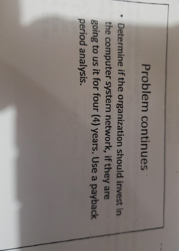 Solved Problem • A new computer network system is being | Chegg.com