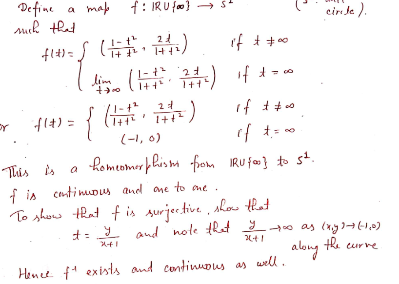 Solved I need you to prove this homeomorphism :‘’Show that | Chegg.com