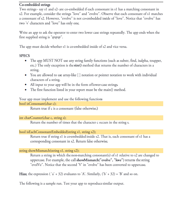 Solved Co-embedded strings Two strings - say sl and s2-are | Chegg.com