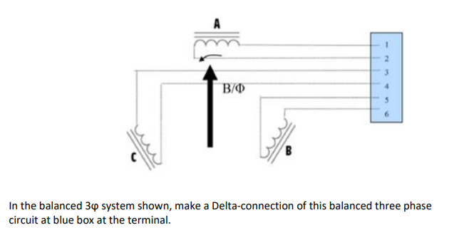 Solved In the balanced 3φ system shown, make a | Chegg.com