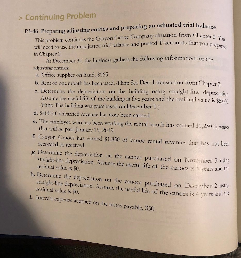 Solved > Continuing Problem This problem continues the | Chegg.com