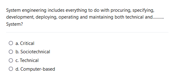 Solved System development processes include requirements | Chegg.com