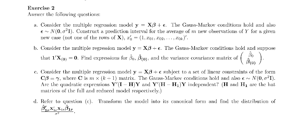 Exercise 2 Answer The Following Questions A 1701