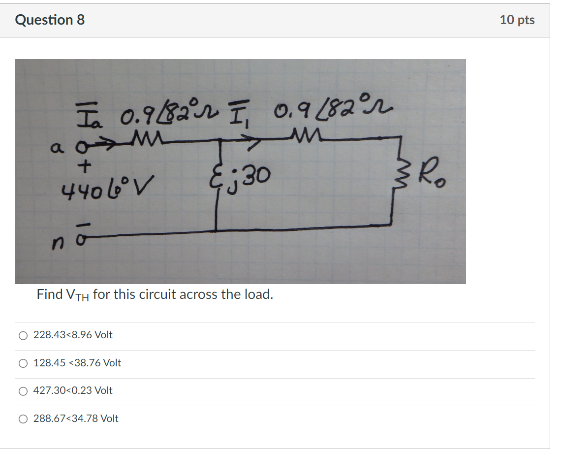 Solved Find VTH for this circuit across the load. | Chegg.com