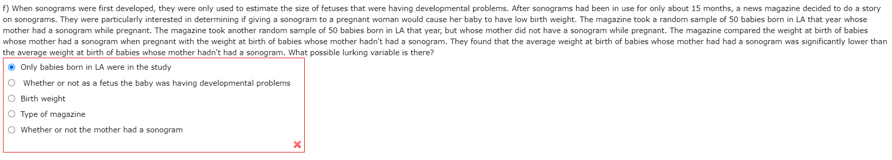 Solved Choose the lurking variable in the following | Chegg.com