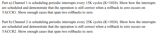 Part a) The timer is running in the up mode with a | Chegg.com