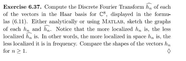 Exercise 6.37. Compute the Discrete Fourier Transform | Chegg.com