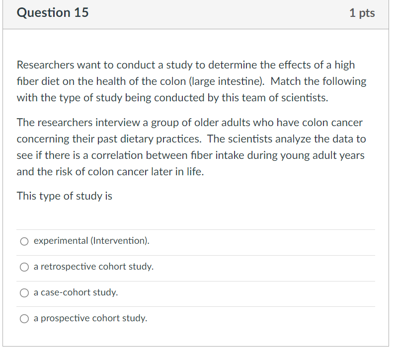 Solved Researchers want to conduct a study to determine the | Chegg.com