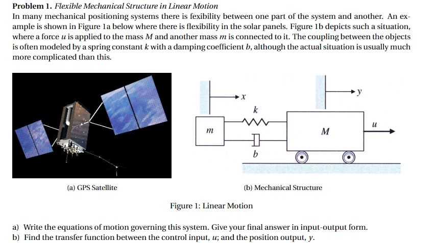 Solved Problem 1. Flexible Mechanical Structure in Linear | Chegg.com